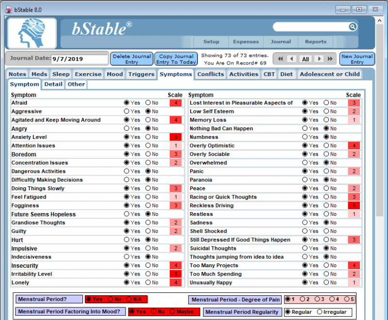 Mental Health Symptom Tracking – McGraw Systems